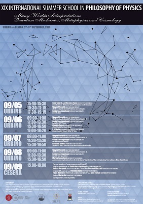 19^ edizione della Scuola Estiva di Filosofia della Fisica