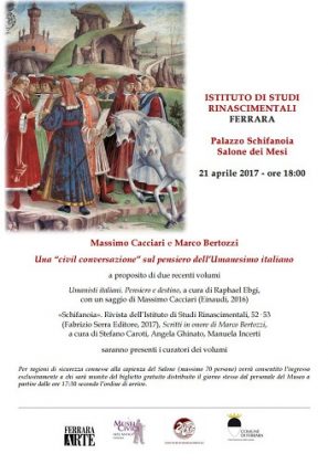 A Ferrara "Civil conversazione" sull'Umanesimo di Massimo Cacciari e ...